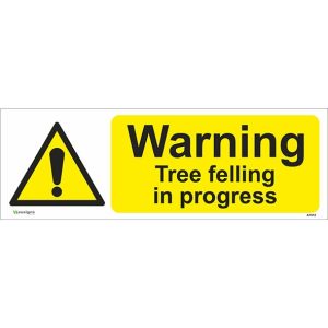 Warning Tree Felling In Progress Sign | Commercial & Safety Signs ...