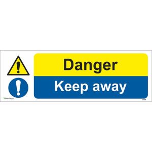 Danger Keep Away Sign – UK Workplace Safety Signage