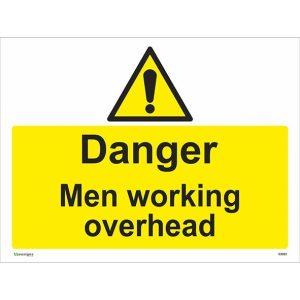 Danger Men Working Overhead Sign | Commercial & Safety Signs - High ...