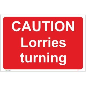 Caution Lorries Turning Sign | Commercial & Safety Signs - High Quality ...