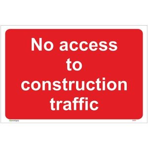 Buy No Access To Construction Traffic Sign from EU SIgns online shop