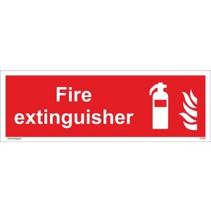 Fire Extinguisher Horizontal Sign | Commercial & Safety Signs - High ...