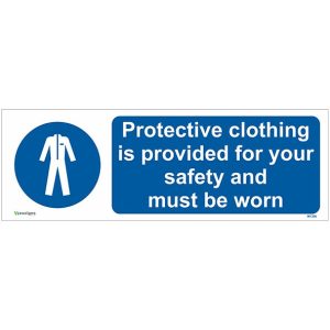 Buy Safety Clothing Must Be Worn Sign UK - EU Signs Online Store