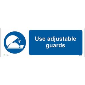 Use Adjustable Guards Sign | Commercial & Safety Signs - High Quality ...