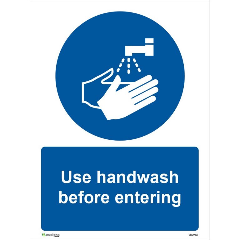 Use Handwash Before Entering UK