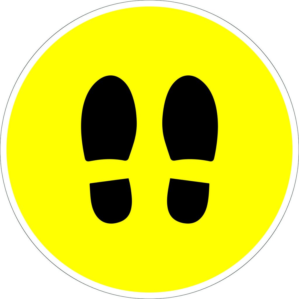 Buy footprint signs UK - Eu Signs Safity Company from UK