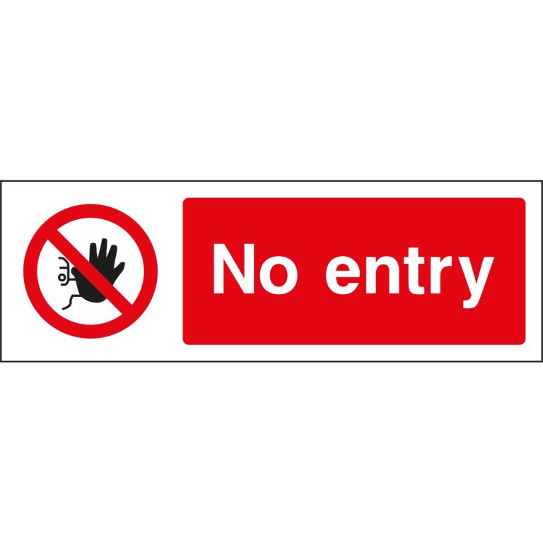 No Entry Sign | Commercial & Safety Signs - High Quality Printed Signs