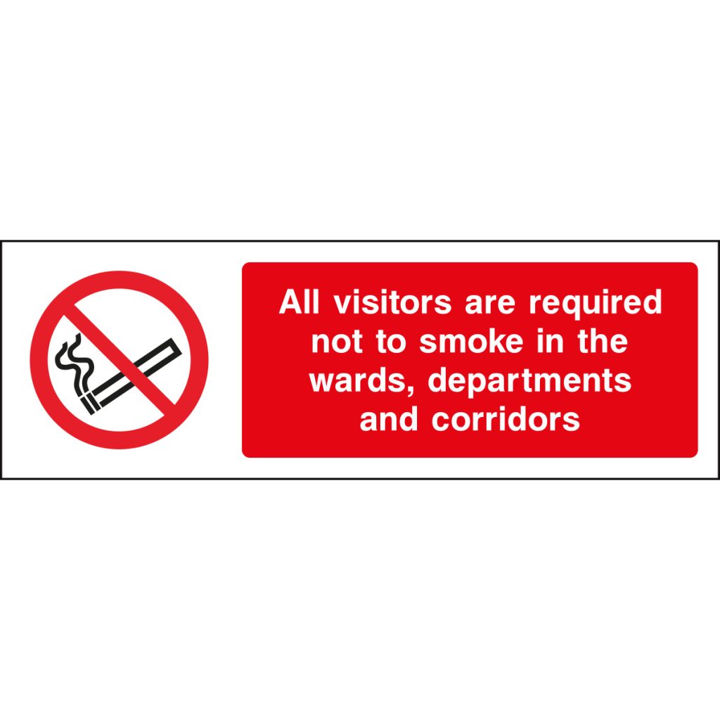 All Visitors Are Required Not To Smoke In The Wards, Departments And ...
