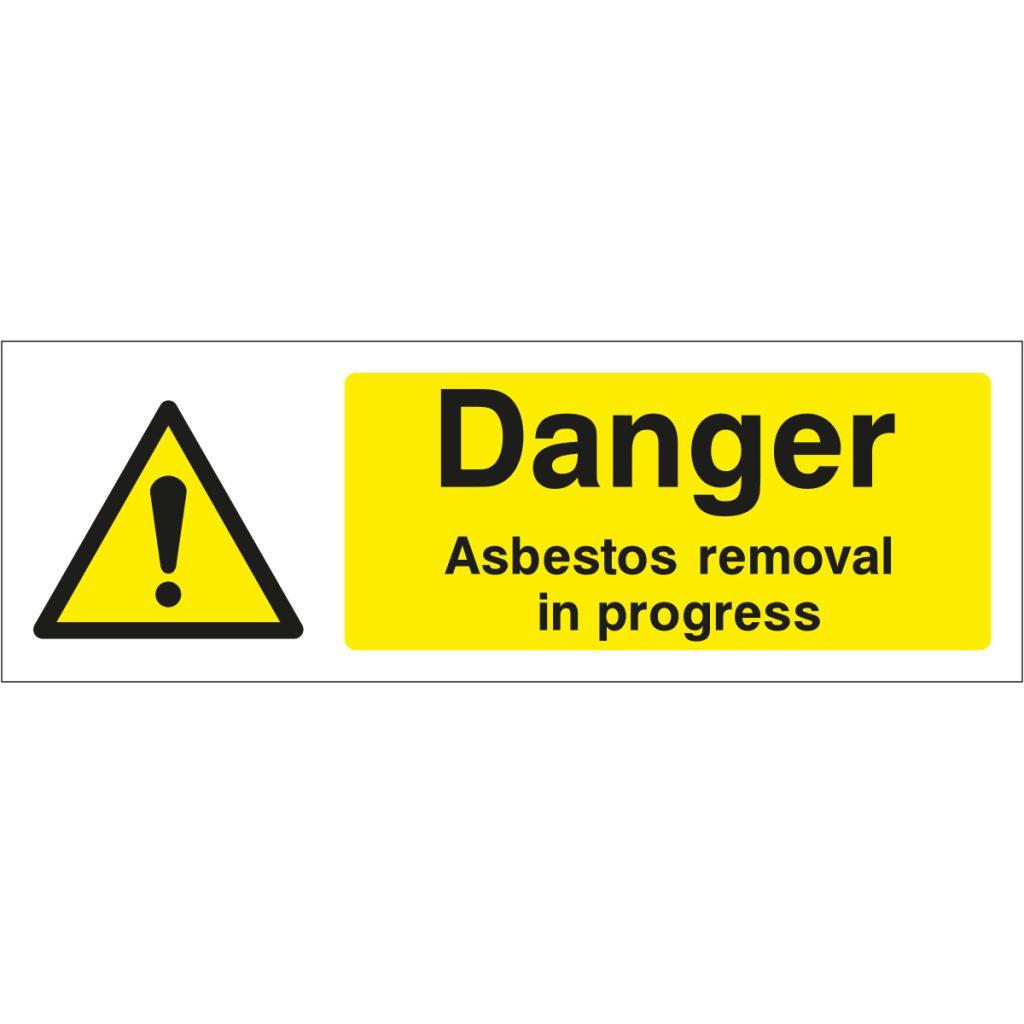 Danger Asbestos Removal In Progress Sign | Commercial & Safety Signs ...