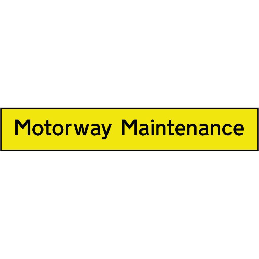 Motorway Maintenance Sign | Commercial & Safety Signs - High Quality ...