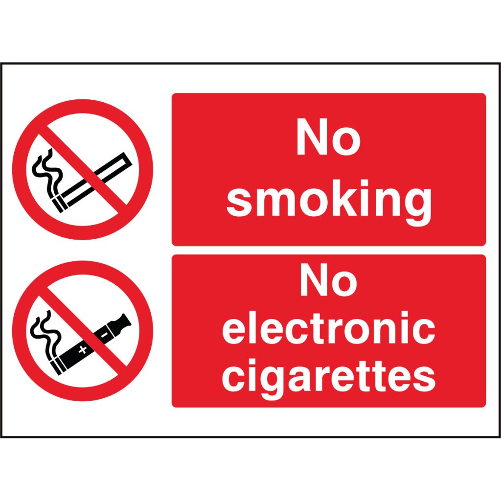 No Smoking, No Electronic Cigarettes | Commercial & Safety Signs - High ...