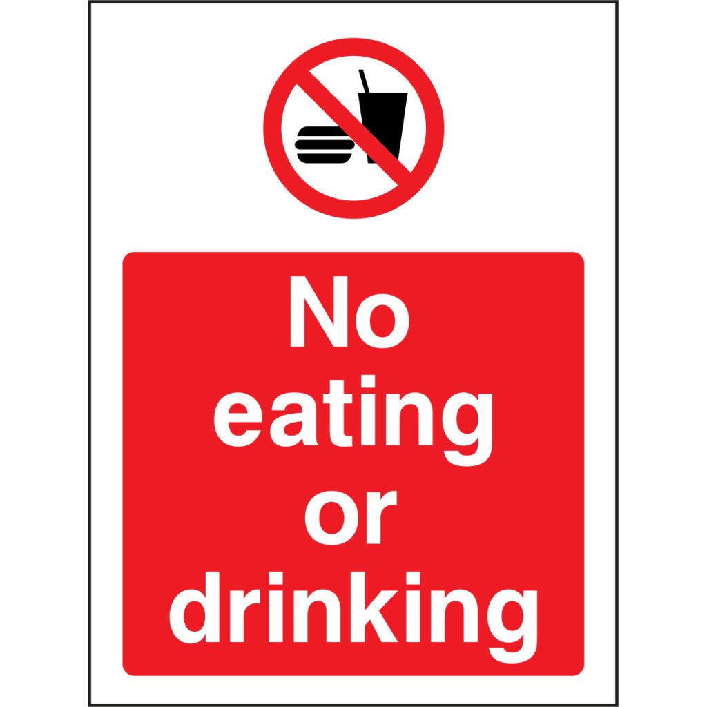 No Eating Or Drinking Sign | Commercial & Safety Signs - High Quality ...