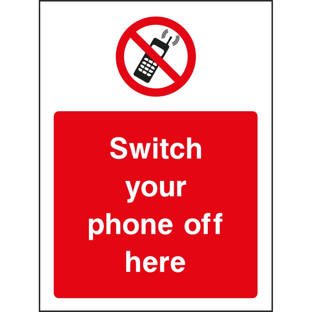 Do Not Use Portable Telephones Sign | Commercial & Safety Signs - High ...