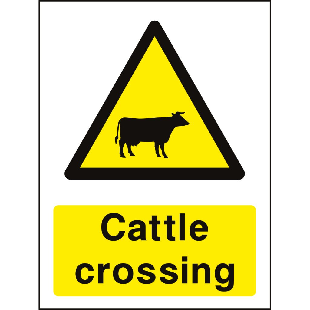 Cattle Crossing Sign | Commercial & Safety Signs - High Quality Printed ...