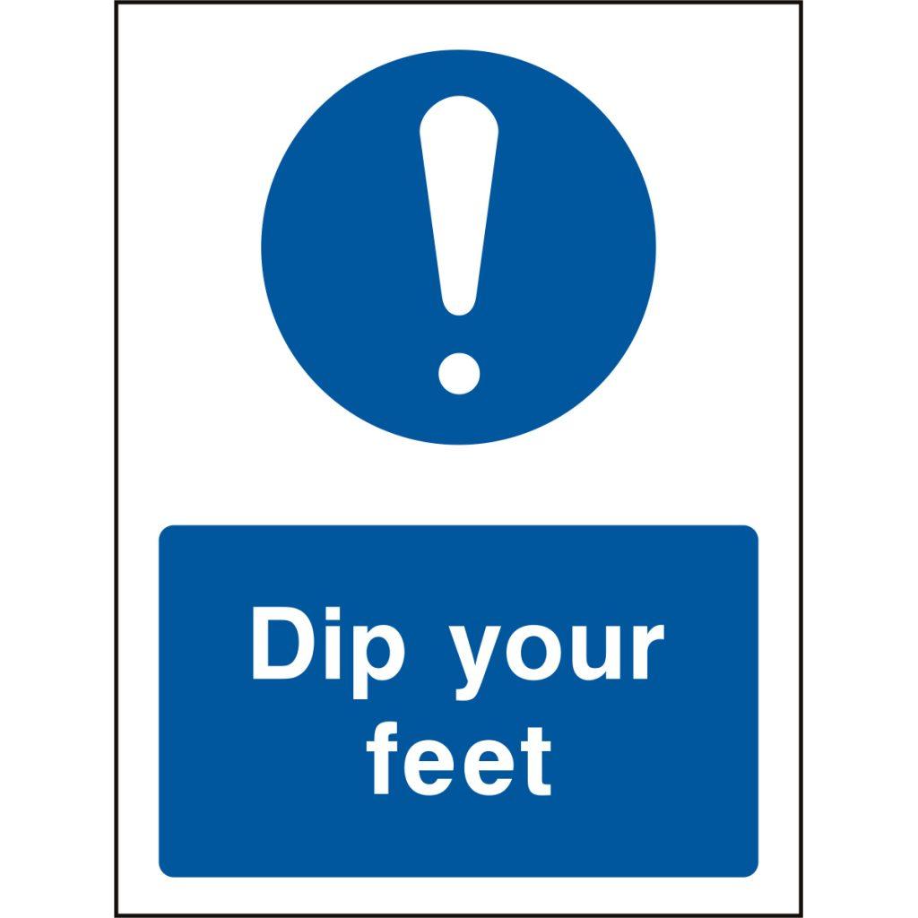 Dip Your Feet Sign | Commercial & Safety Signs - High Quality Printed Signs