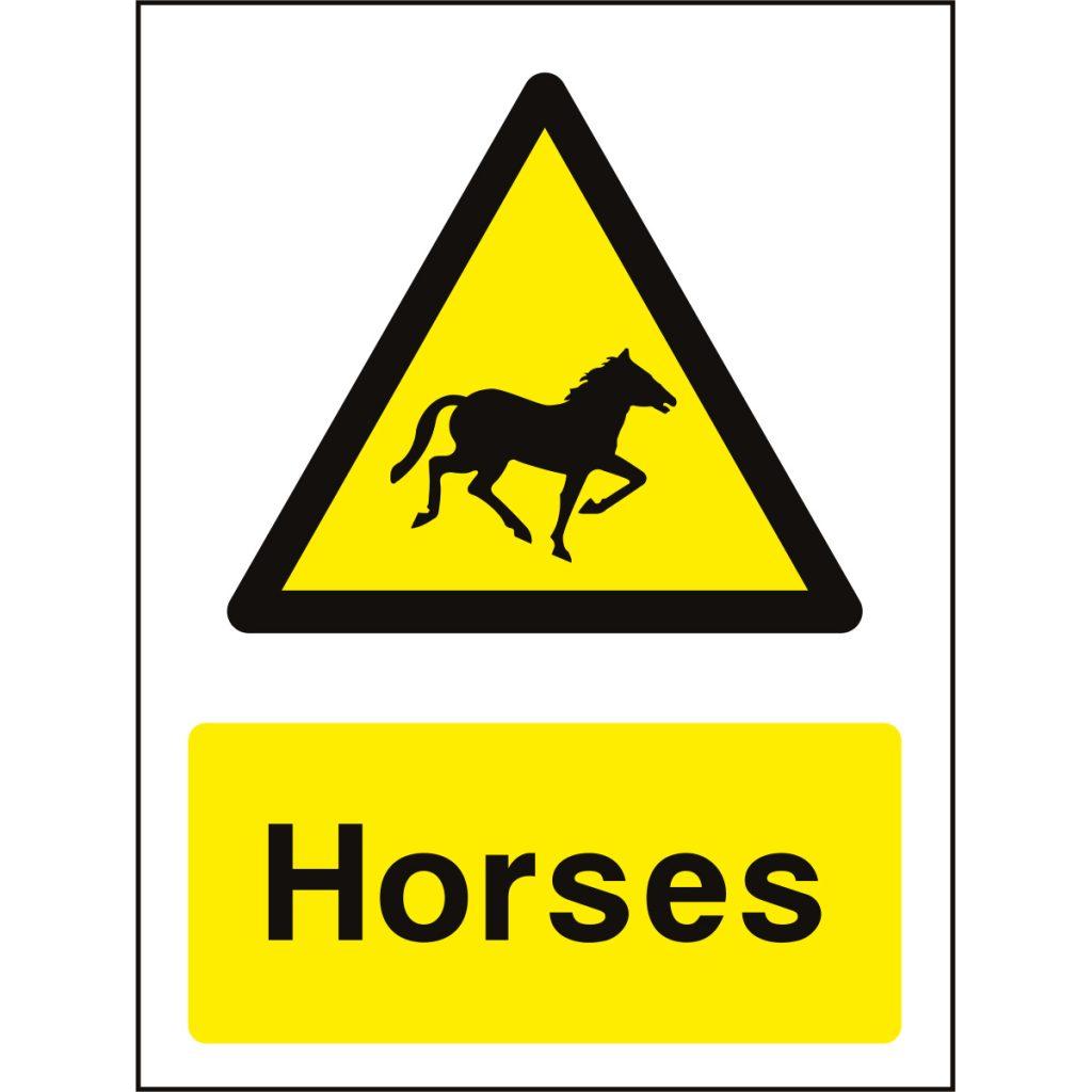 Horses Sign | Commercial & Safety Signs - High Quality Printed Signs
