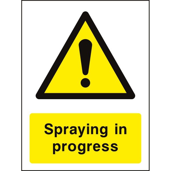 Spraying In Progress Sign | Commercial & Safety Signs - High Quality ...