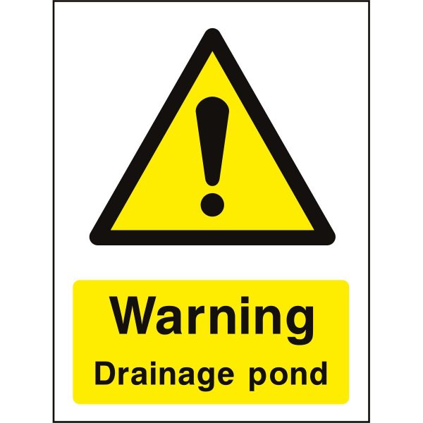 Warning Drainage Pond Sign | Commercial & Safety Signs - High Quality ...