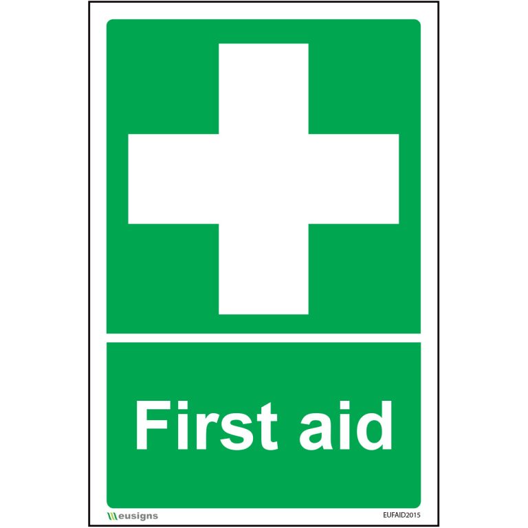 First Aid Sign - Portrait | ISO 7010 | UK Made | EU Signs UK